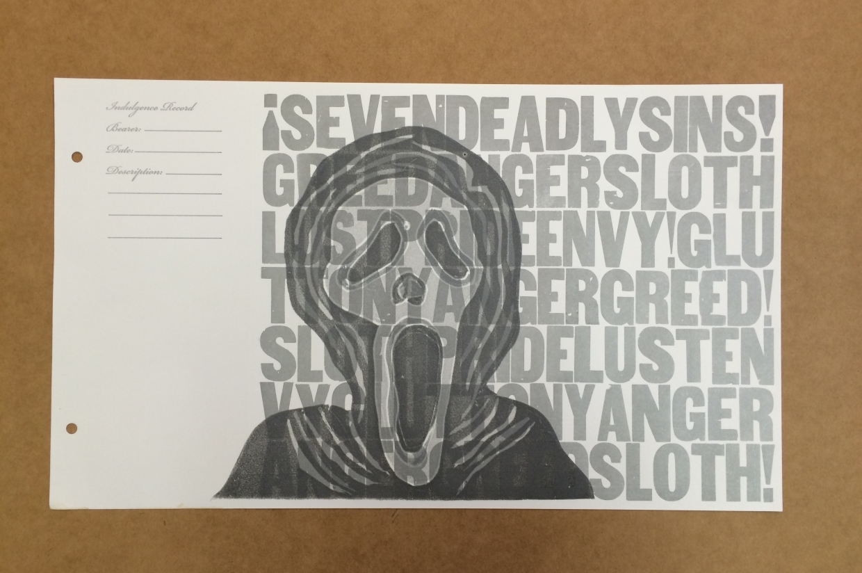 Indulgences Offprint: Seven Deadly Sins | VABC Raucous Auction ...
