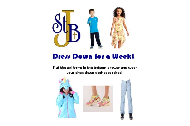 Dress Down for a Week! #1 | Around the World: St. John the Baptist's ...