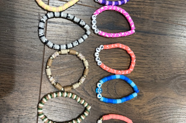 Set of 10 Handmade Beaded Bracelets – Colorful & Inspirational Bundle ...