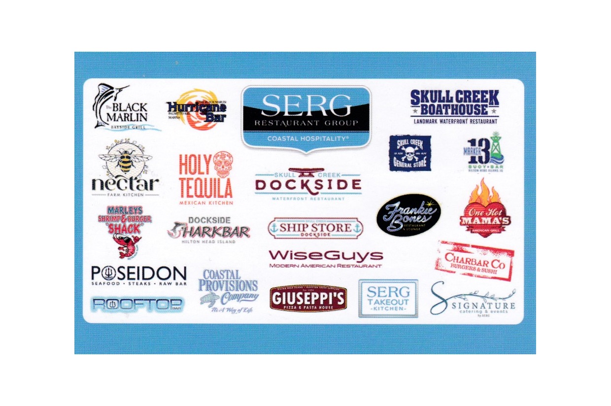 Two $25 Gift cards to Serg Group | 7th Annual Bluffton Kiwanis Online ...