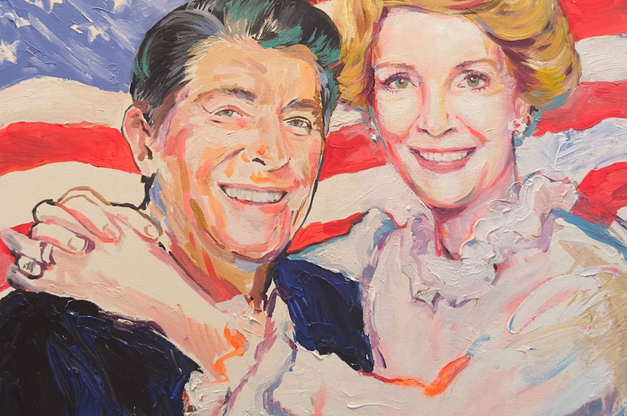 "Ronald & Nancy Reagan" Acrylic Painting by Taty | 25th Anniversary ...