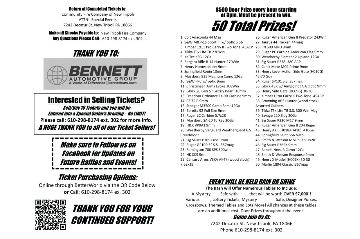 9th Annual Fall Bash - 9/20/2025 — COMMUNITY FIRE COMPANY OF NEW ...