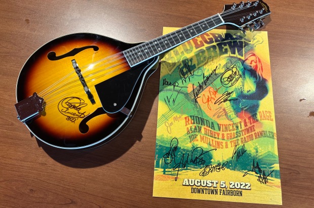 Rhonda Vincent Signed Mandolin giveaway supporting Fairborn FISH ...