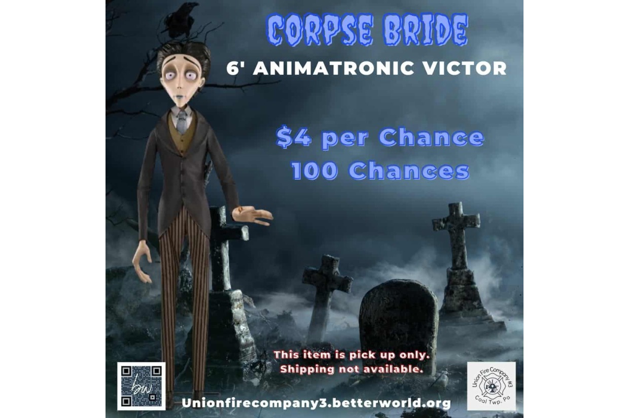 "Corpse Bride" Life Size Victor Van Dort Animatronic giveaway ...