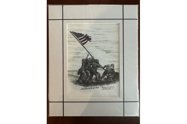 Historical Artwork: 'Raising of the Flag at Iwo Jima' by Donald V ...