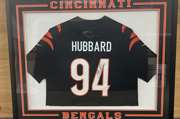 Sam Hubbard Autographed and Framed Jersey giveaway supporting KEEPGOING ...