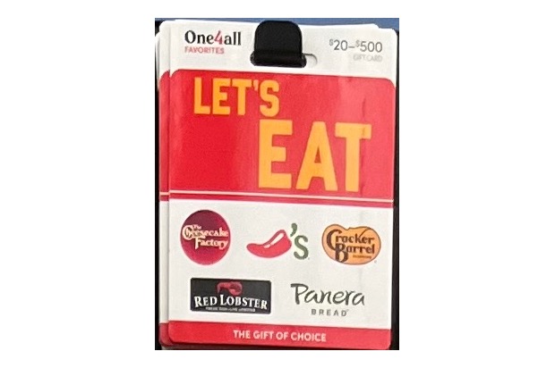 2129 LET’S EAT One4all $100.00 Gift Card giveaway supporting Duncannon ...